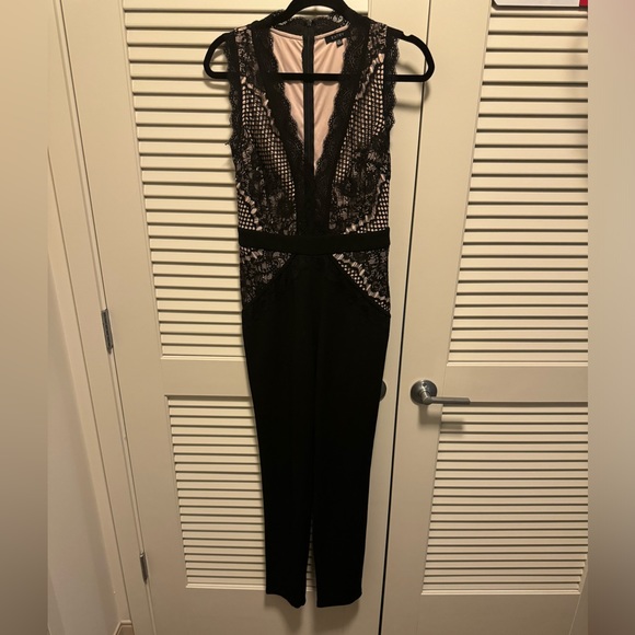 Entry | Pants & Jumpsuits | Entry Jumpsuit With Lace Details | Poshmark